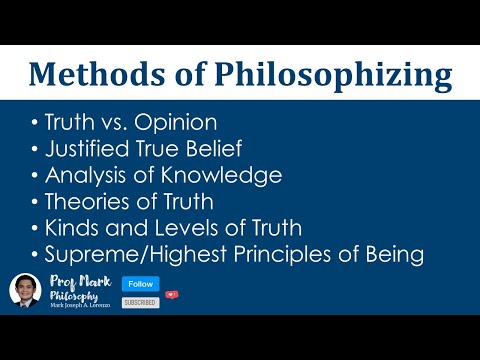 Methods of Philosophizing (Tagalog-English) - Philosophy of the Human Person