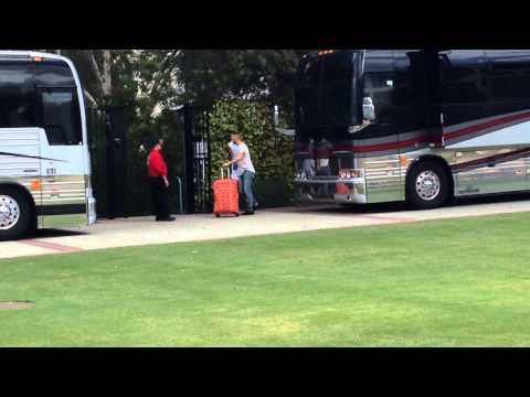Hayley Williams coming out of tour bus. Writing the Future Tour