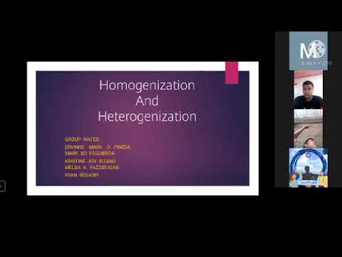 Homogenization and Heterogenization