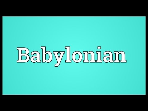 Babylonian Meaning