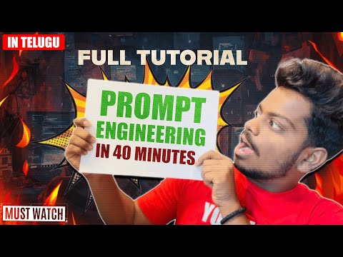 🔥 Prompt Engineering Complete Tutorial in Telugu | LLMs, Real-Time Examples | By @tech.boy.deepak