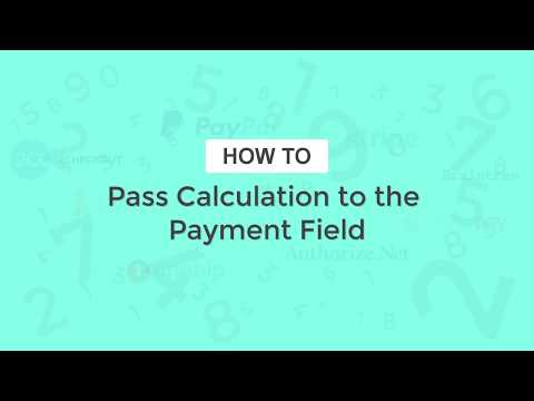 How to Pass a Calculation to a Payment Field