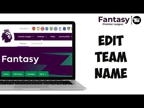How to Edit Team Name on Fantasy Football | Fantasy Premier League 2024/25