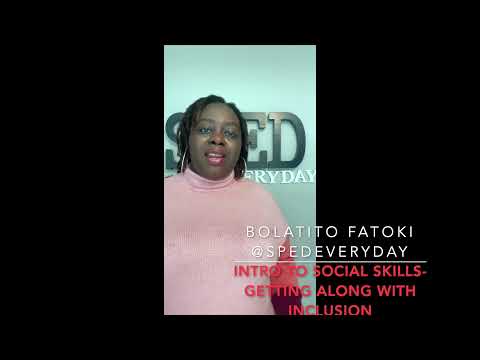 Spedeveryday Social Skills- Getting along with INCLUSION