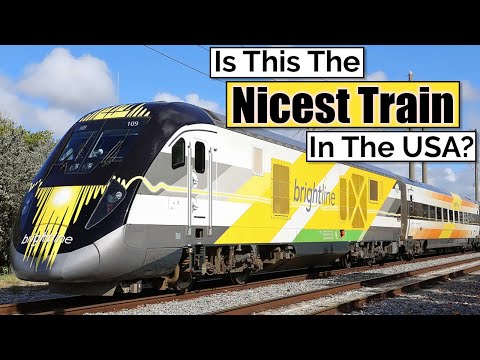 High Speed Train “The Brightline” from Miami to West Palm Beach