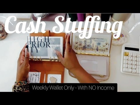 Cash Stuffing My Weekly Wallet with Zero Income | Semi- Monthly Paycheck Budget | Single Mom