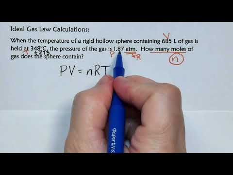 Ideal Gas Law Calculations
