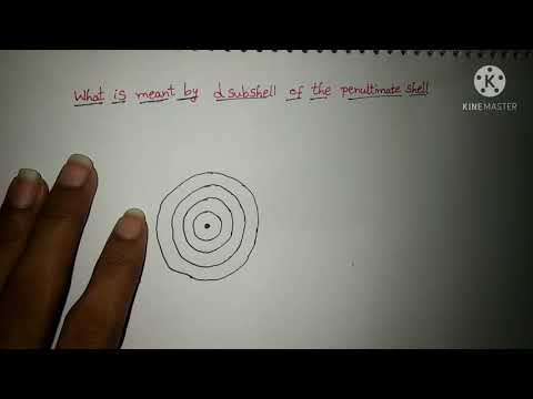 what is meant by d-subshell of the penultimate shell