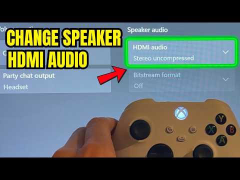 Xbox Series X/S: How to Change Speaker HDMI Audio Tutorial! (Volume & Audio Output)