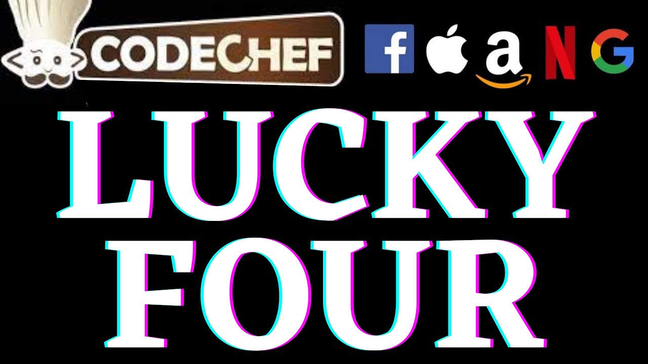 Lucky Four | CodeChef Beginners Problems | Python