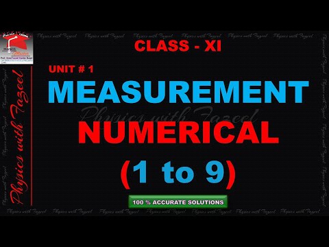 Class XI, Unit # 1 Numerical Solution from 1 to 9