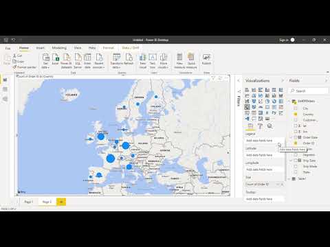 Power BI Tutorial for Beginners 6 - How to Create and Use Maps in Power BI