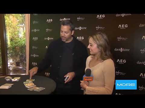 David Blaine shows off some tricks