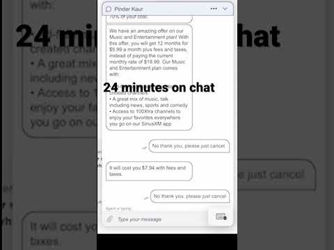 Canceling SiriusXM was a struggle today. Poor customer experience. #customerservice #chat #listen
