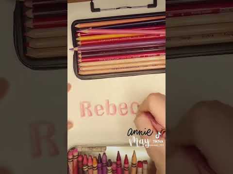 Coloring Names - Rebecca #nameart #anniemay #metallica #masterofpuppets #puppetmaster