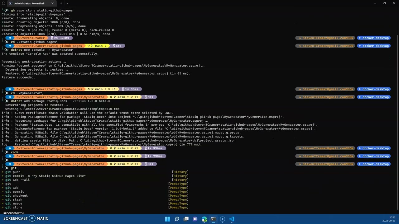 Build and deploy a Statiq site to Github Pages in 5 min