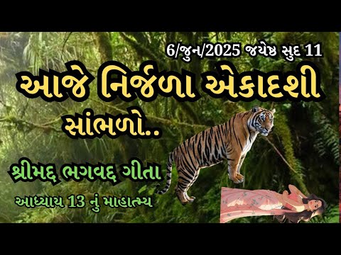 આજે નિર્જળા એકાદશી સાંભળો ગીતા પાઠ |Ājē nirjaḷā ēkādaśī sāmbhaḷō gītā pāṭha