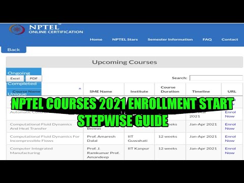nptel online courses registration process steps wise| how to register nptel online courses with fee
