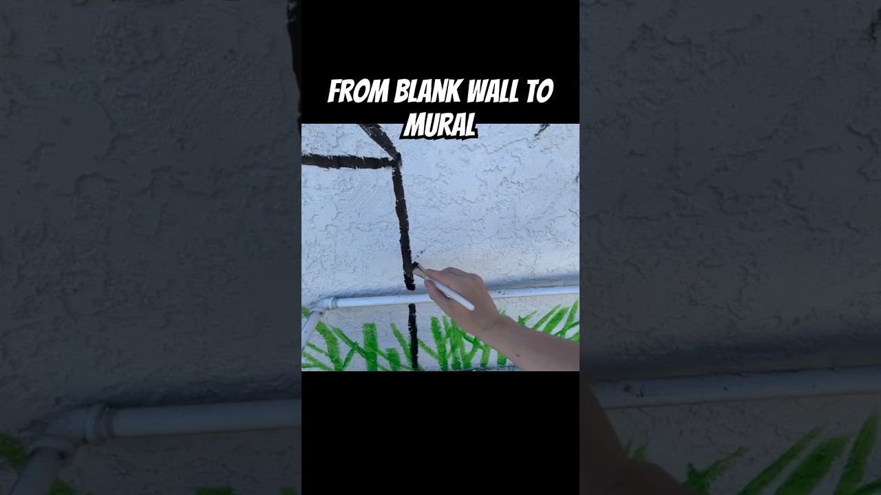 From Blank Wall to Mural - Beginning the Art Project Step by Step