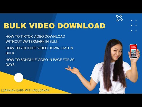 How to bulk video download YouTube and tiktok without watermark | How to schedule video for 30 days