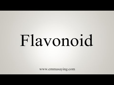 How To Say Flavonoid