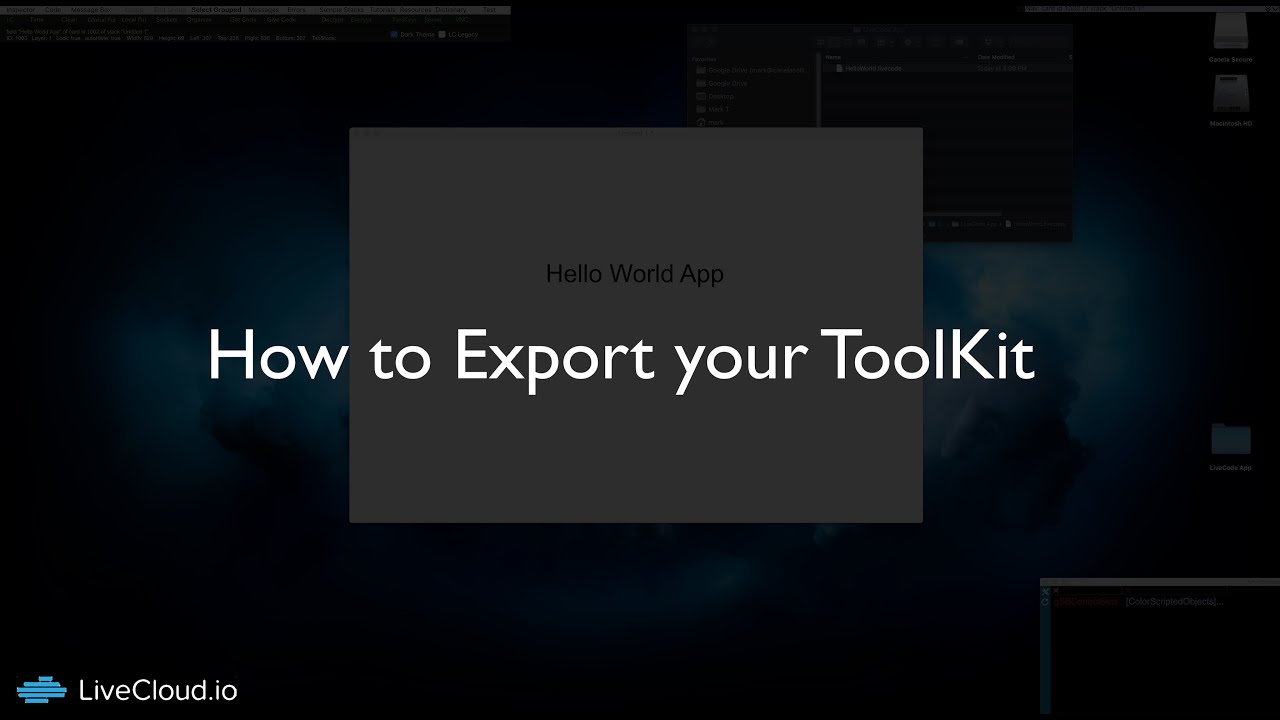 LiveCloud: Export ToolKit Overview