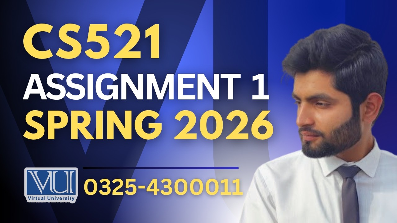 🔴CS521 assignment 1 solution 2026 | CS521 assignment 1 solution spring 2026