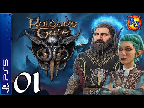 Let's Play Baldur's Gate 3 PS5 Console | Co-op Split-screen Multiplayer BG3 Gameplay Episode 1 (P+J)