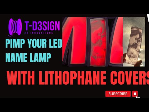 STL file LED ALPHABET FONT Komika Axis NAME LAMP BY T-D3SIGN 🔦・Design ...