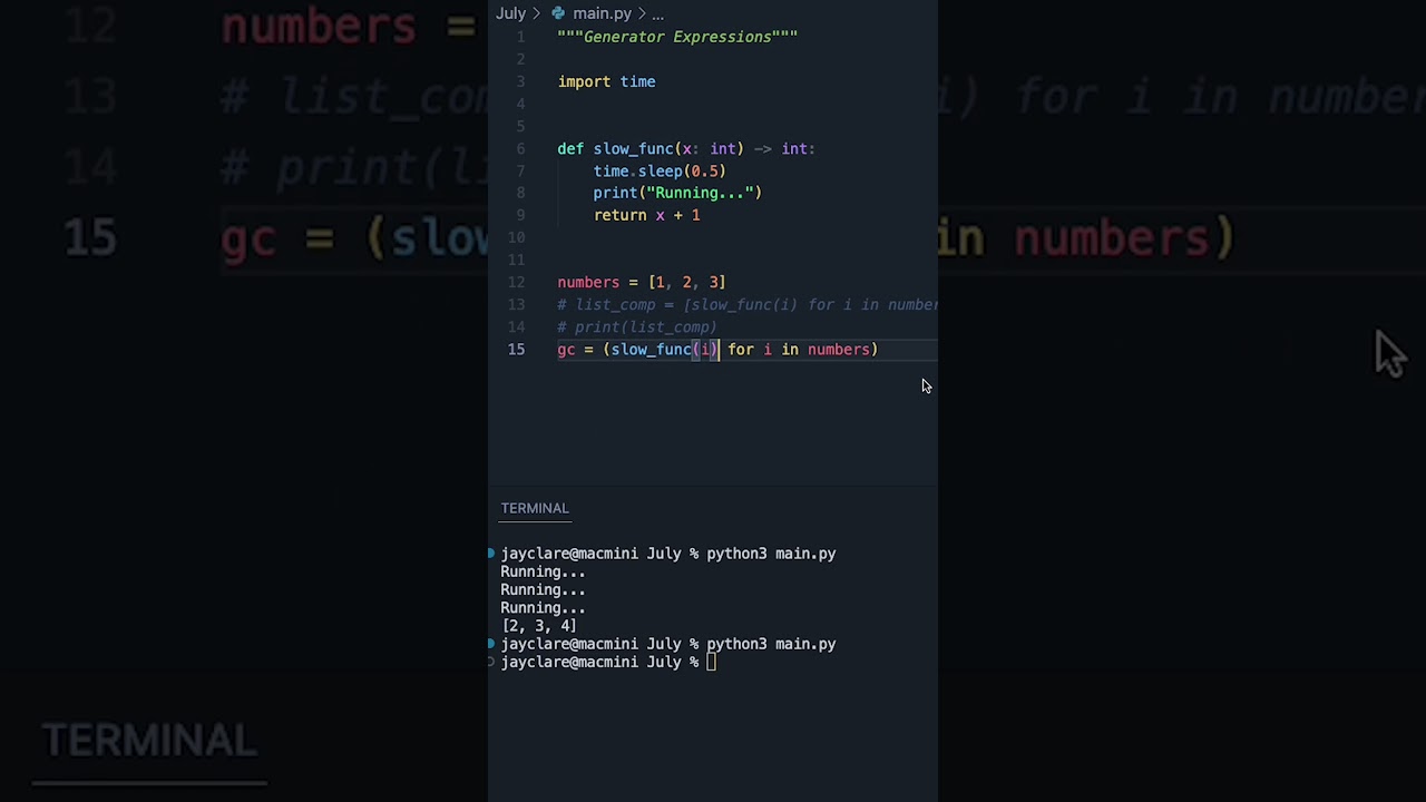 Python 3 | Why Generator Expressions are awesome. #coding #programming #python