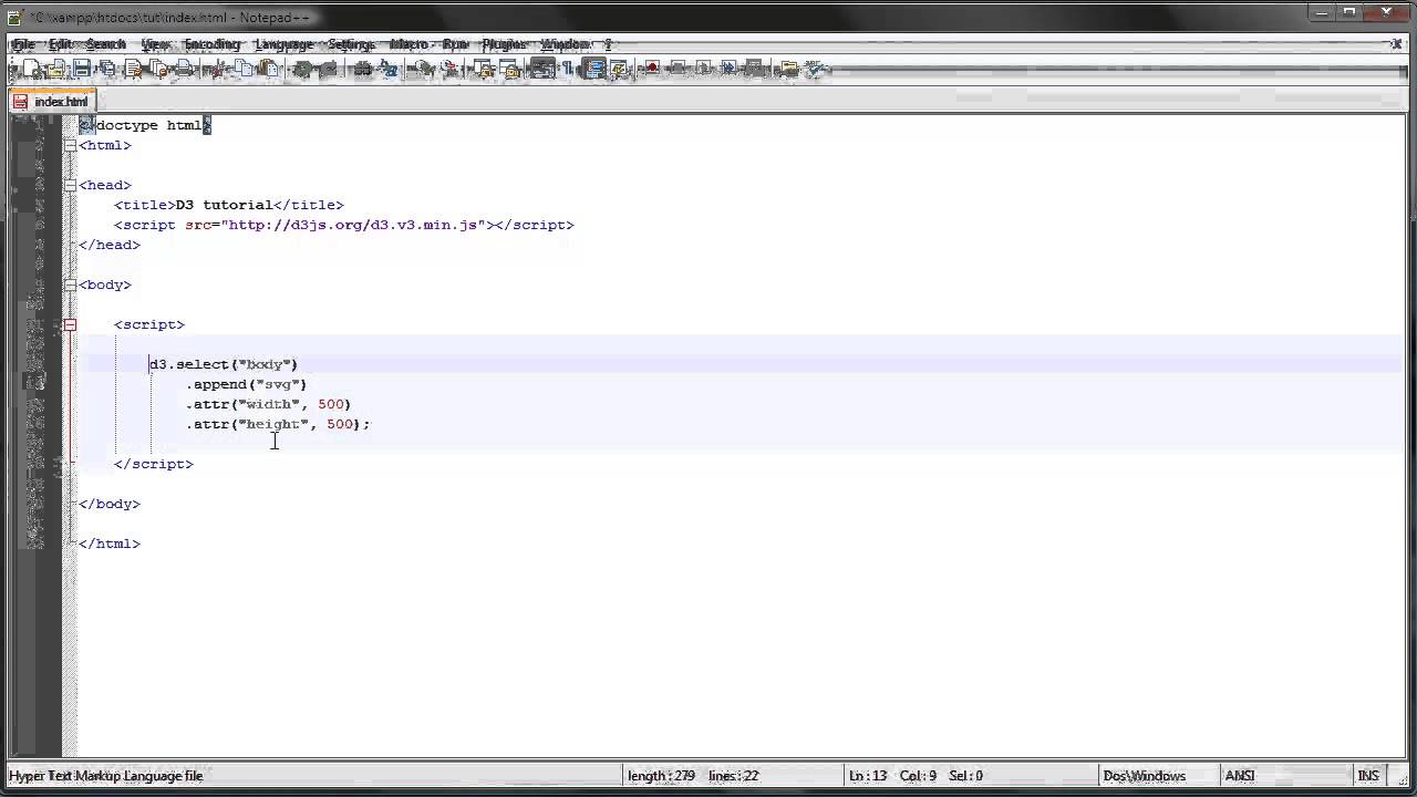TUTORIAL D3.JAVASCRIPT Lesson 3 / Basic SVG shapes