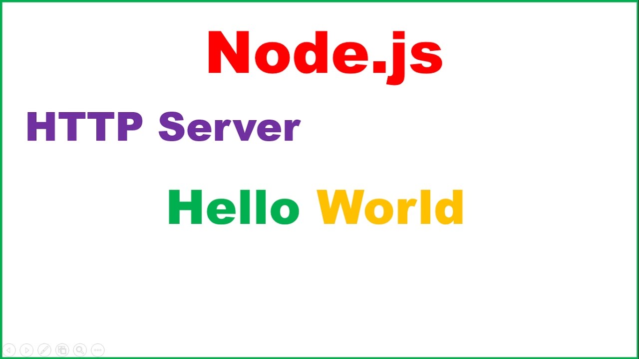 Node.js HTTP Server Ep.01 : Create First Hello World Server