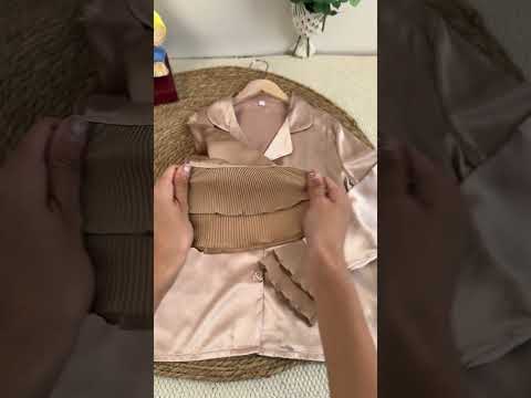 Soft Satin Pajama Set for Women: Comfort Meets Elegance #pajamas