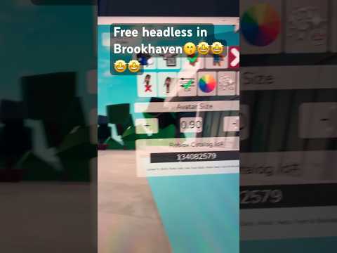 How to get headless in Brookhaven #roblox #brookhaven #gamingfun