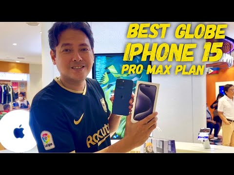 The Best Globe Iphone 15 Pro Max 1TB Plan Unboxing | Blue Titanium | Globe Store Glorietta Makati
