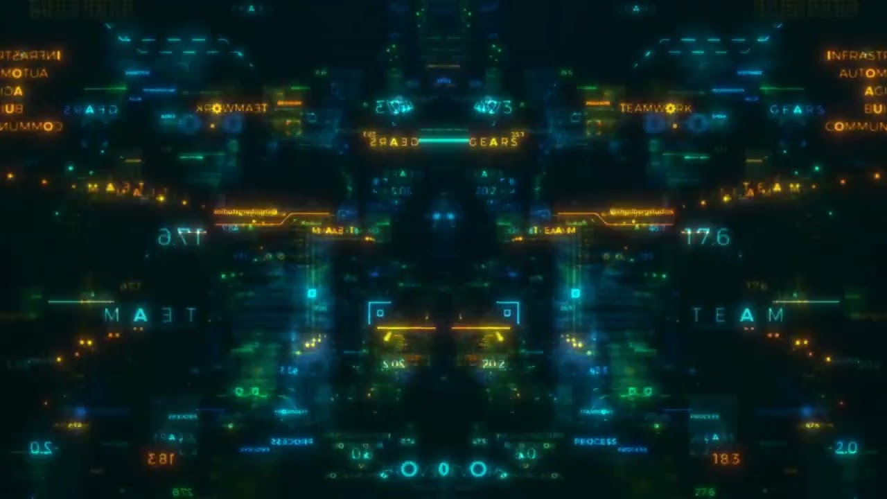 HUD Futuristic Digital Data DevOps Loop Fly - Free Stock Videos - Free Download