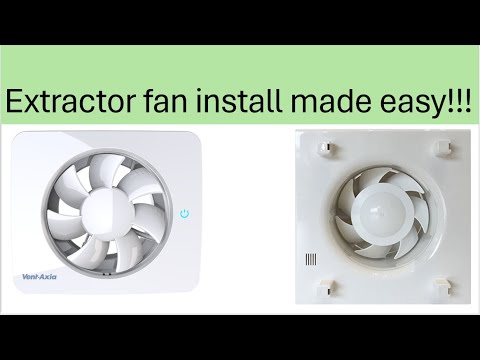 How to replace broken bathroom extractor fan Vent axia 100t, timer adjustment.