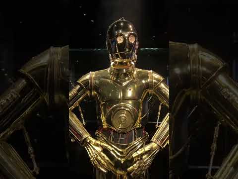 C-3PO Star Wars Original Movie Costume at the Academy Museum in LA