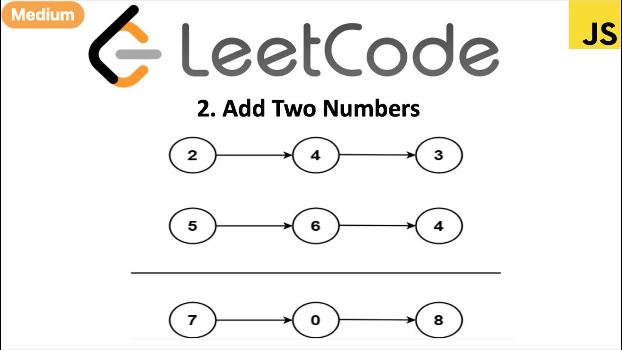 LeetCode 02 Add Two Numbers in javascript