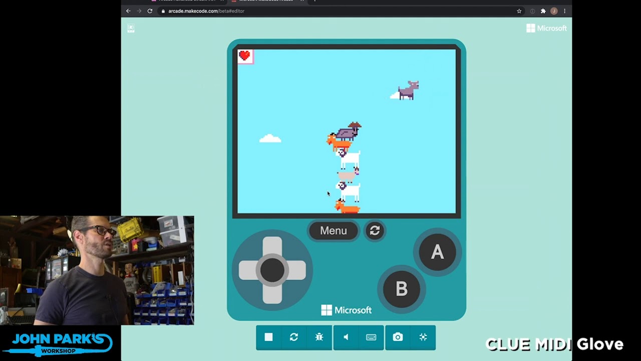 MakeCode Arcade Game of the Week: Goat Mountain @adafruit @johnedgarpark #adafruit @MSMakeCode