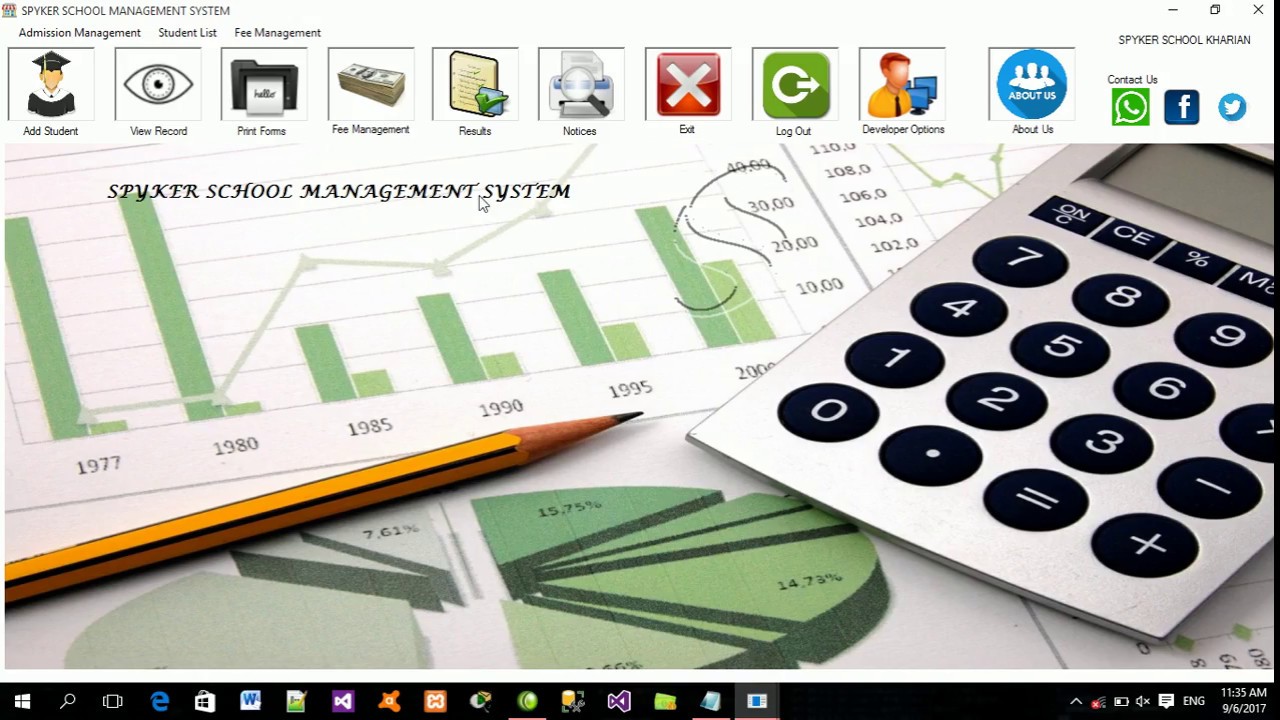 School management system in C#