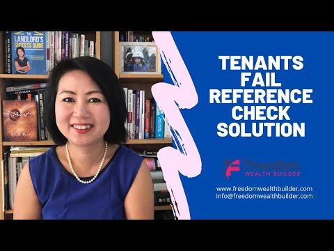 Tenants Fail Reference Check Solution