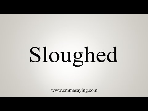 How To Say Sloughed