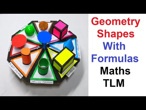 geometry shapes formulas for class 9 - diy - math's tlm - diy | craftpiller (3D)