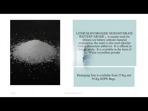 Lithium Hydroxide Monohydrate - Lithium Hydroxide Hydrate Latest Price ...