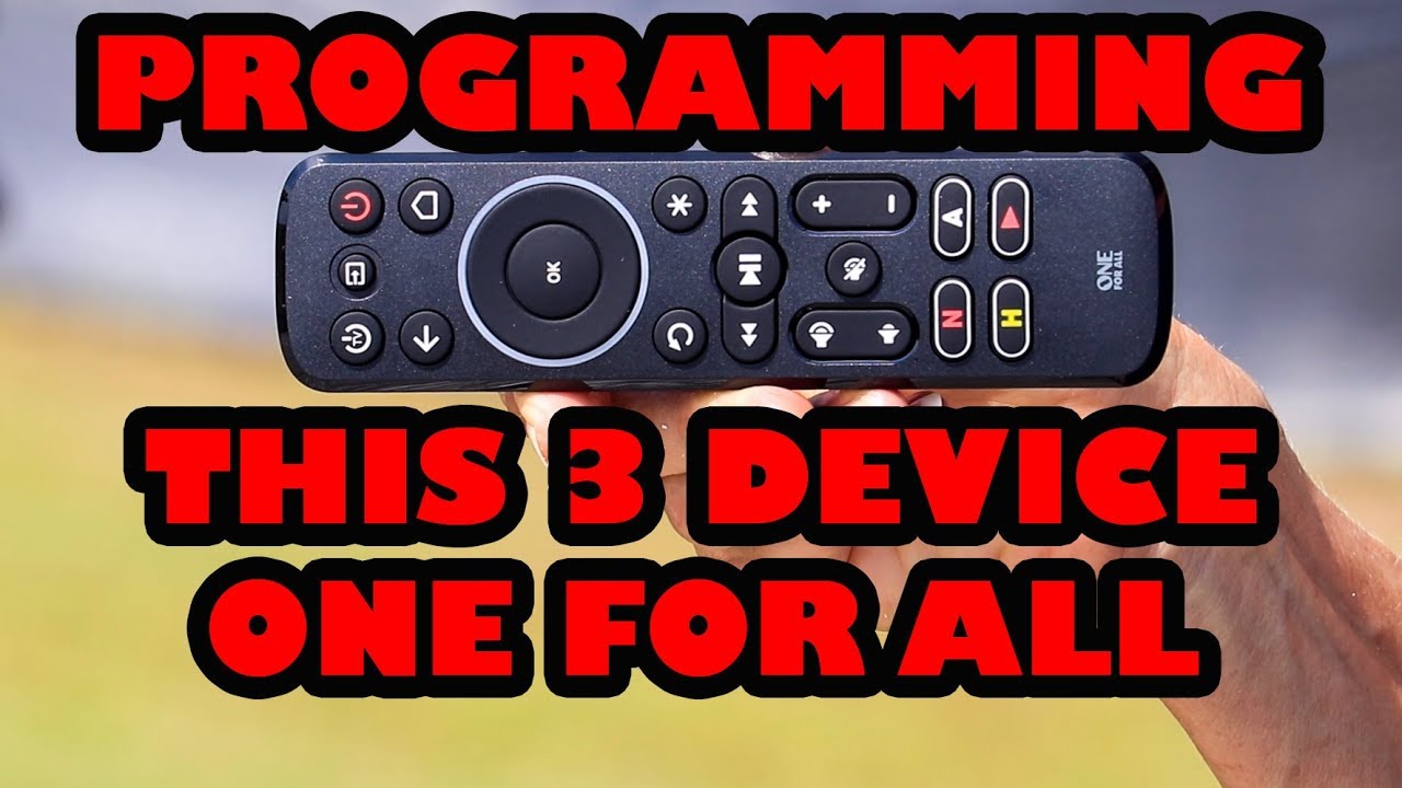Programming Your One For All Universal Remote Control to ANY Device!