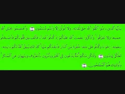 surah ali imran ayat 102 110