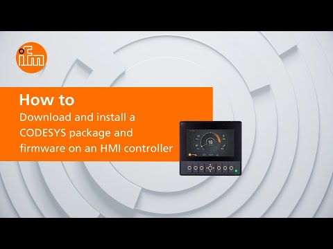 How To download & install a CODESYS package and firmware on an HMI controller