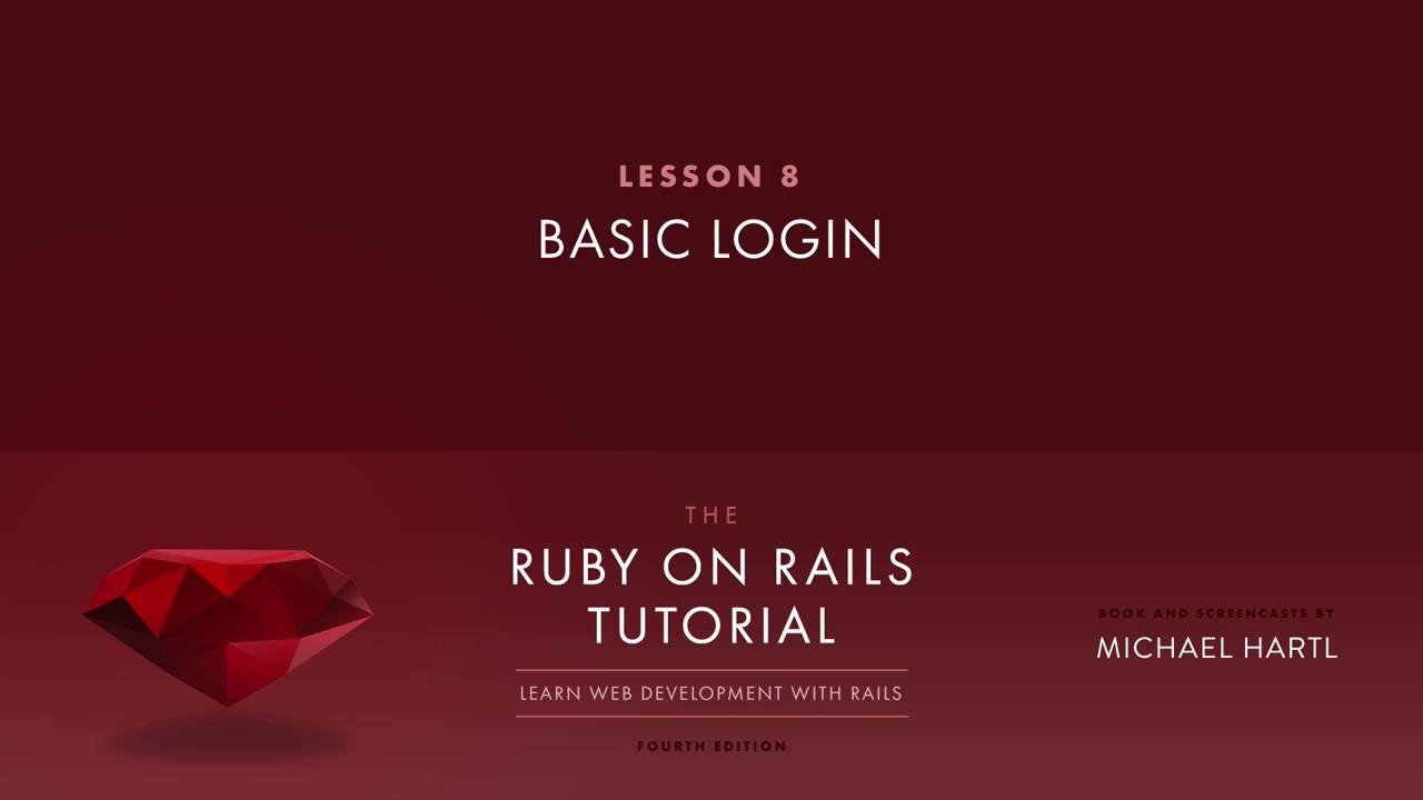 Ruby on Rails Tutorial full sample lesson (Rails 5)